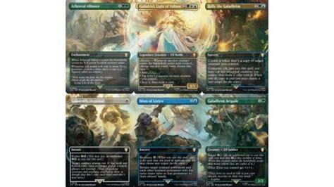 Loads Of Mtg Lord Of The Rings Cards Revealed In Four New Collages