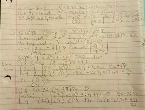 Solved Find The Homogeneous Solution Of The System Of Linear Chegg