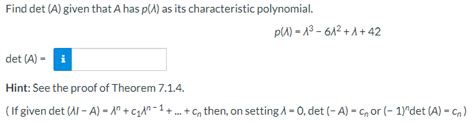 solved hint see the proof of theorem 7 1 4 if given