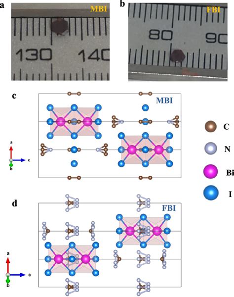 optical image of the as grown a mbi and b fbi crystal crystal