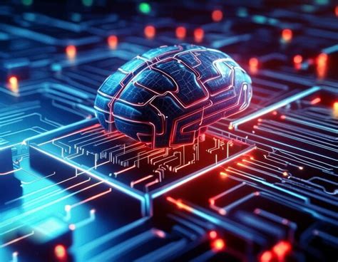 Premium Photo Neural Circuit And Electronic Cyber Brain In A Quantum Computing System Concept