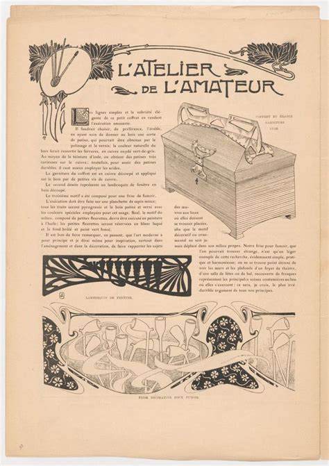 L Art Décoratif Pour Tous 1902 N 11 A 20 Leon Ruffe Free Download