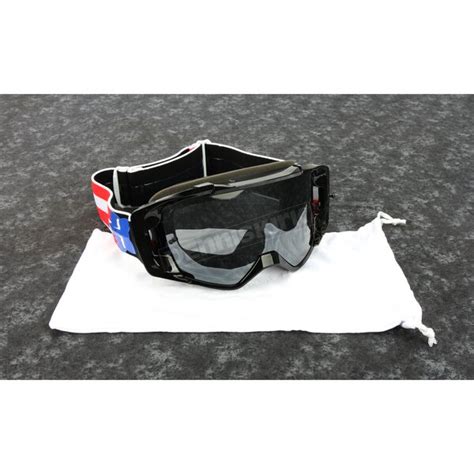 fox white red blue vue unity le goggles w smoke lens 30423 574 os
