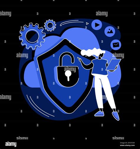 Cloud Computing Security Abstract Concept Vector Illustration Stock Vector Image And Art Alamy
