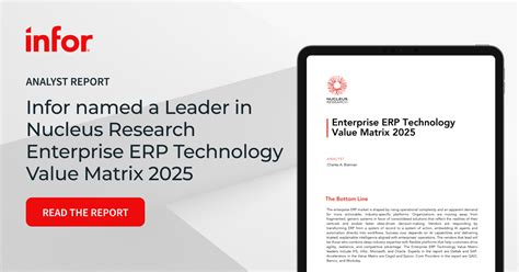 Nucleus Enterprise Erp Value Matrix 2025 Report Infor