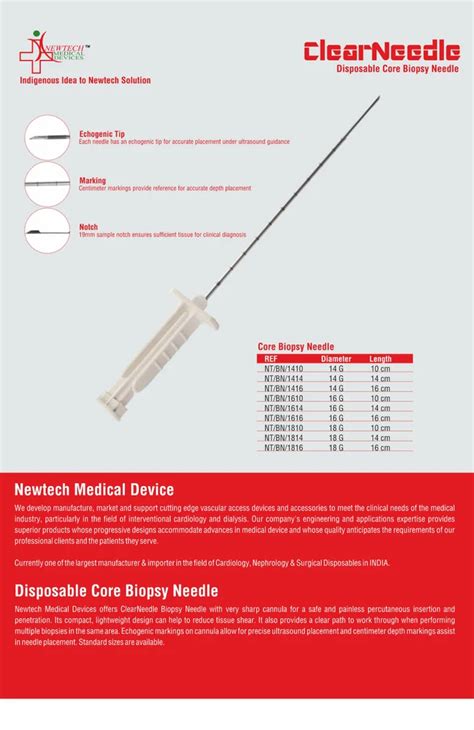 Semi Automatic Biopsy Needle For Hospital At ₹ 5000piece In New Delhi