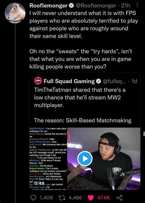 I Like Blame Truth But Every Time He Whines About Skill Based Matchmaking This Is All I Think