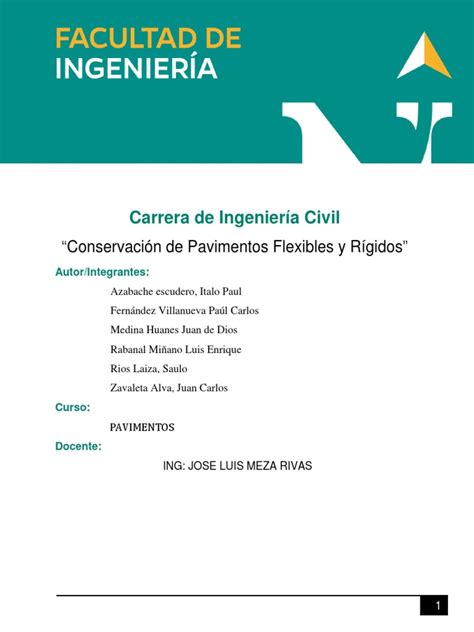 Conservacion De Pavimentos Flexibles Y Rigidos Pdf Hormigón Peatonal