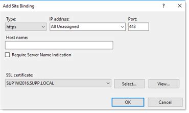 Creating A New Website In IIS For The Application Server