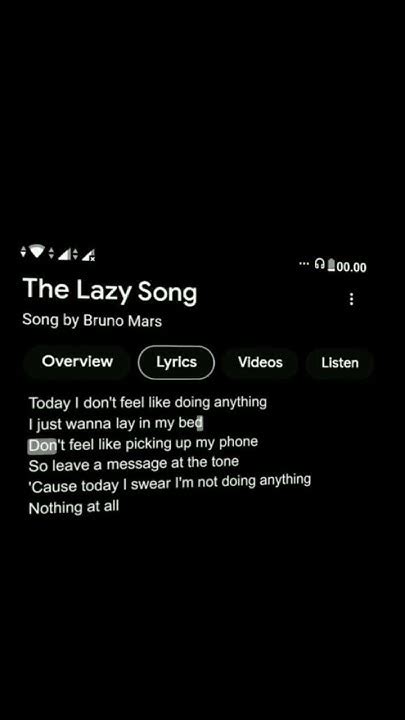 The lazy song - Bruno Mars (lyrics - lirik) - YouTube