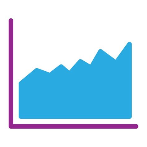 Area Chart Area Graph Graphical Representation Chart Graph Analytics Statistics Icon