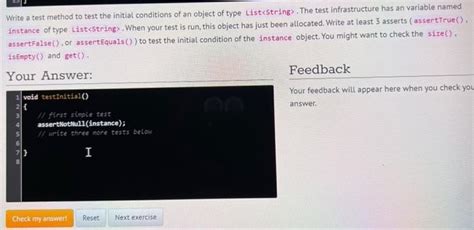 Solved Use This Interface Definition To Solve This Exercise Chegg Com