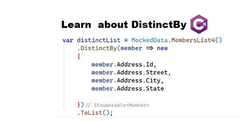 Net6 C Distinctby Dev Community