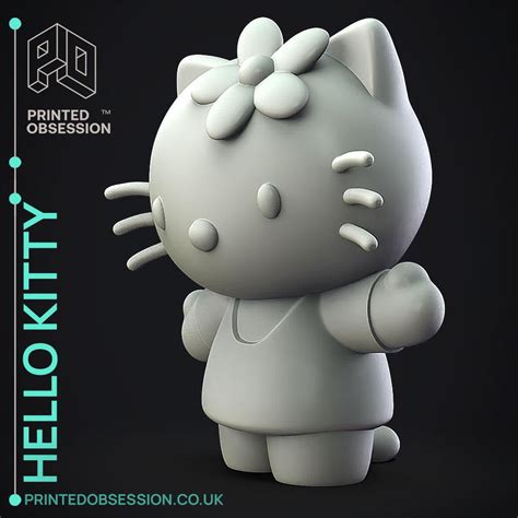 Hello Kitty Fan Art 3d Model By Printedobsession On Thangs