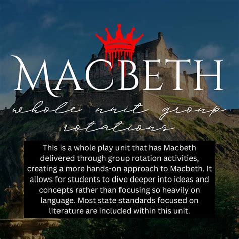 Interactive Macbeth Whole Play As Small Group Rotations Tpt