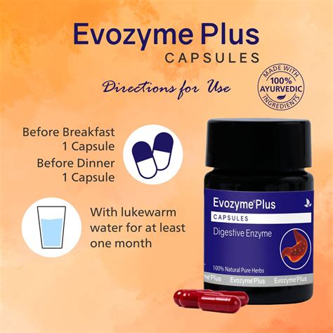 Evozyme Plus Capsules 10 Caps Aarogyam The Wellness Store