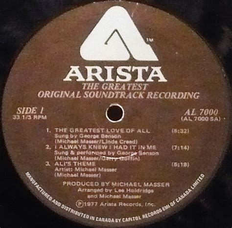 Mandrill Michael Masser George Benson Muhammad Ali In The Great Vinyl Pursuit Inc