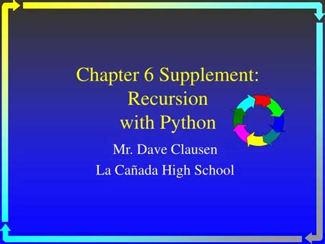 ppt exploring recursion in mathematics with python powerpoint