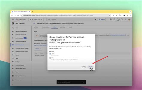Cách nhận lấy khóa JSON của Google