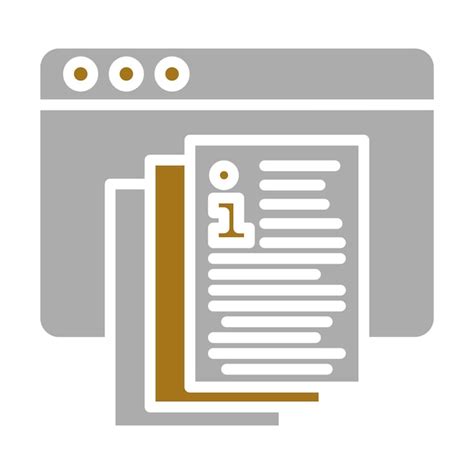 Premium Vector Vector Design Documentation Portal Icon Style