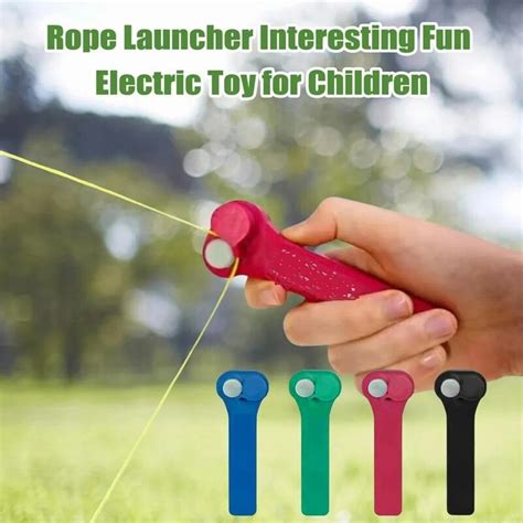 shooter thruster zip string rope launcher propeller with rope string