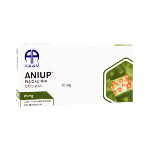 Aniup Fluoxetina 20 Mg Caja Con 28 Tabletas Farmacia Sanorim
