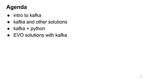 Oleksandr Tarasenko Using Kafka In Your Python Applications Ppt