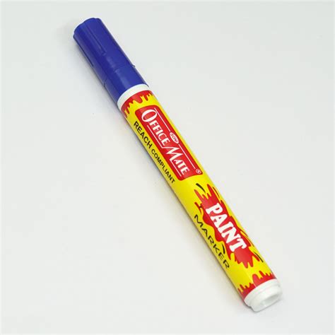 Office Mate Blue Color Paint Marker Sku 23072