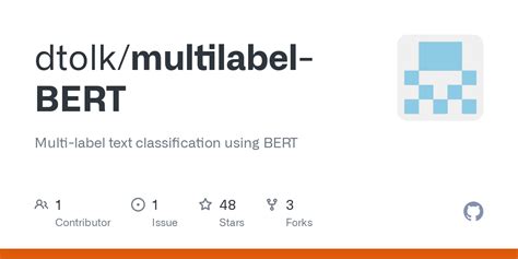 github dtolk multilabel bert multi label text classification using bert