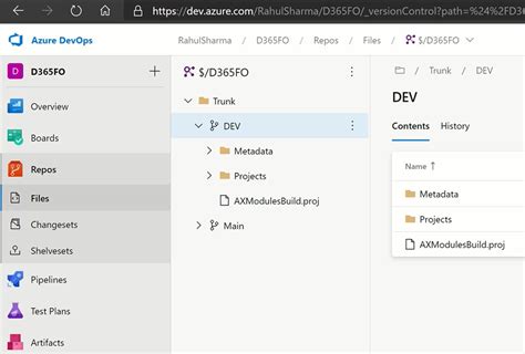 create development server devops branch workspace for dynamics 365