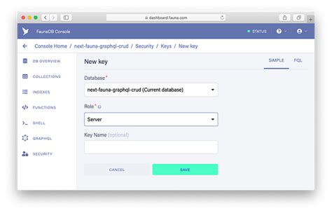 aplicación crud con next js faunadb y graphql