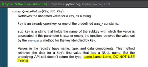 Why Is This In The Official Python Docs Rpython