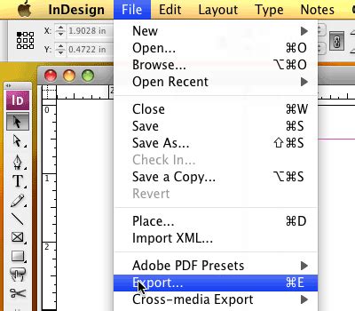 Save InDesign As PDF