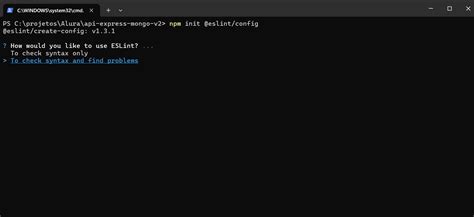 Ao Configurar Eslint Tem Uma Opcao A Menos Nodejs Lidando Com Buscas Filtros Paginação E
