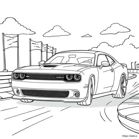 Dodge Charger Srt Hellcat Coloring Pages