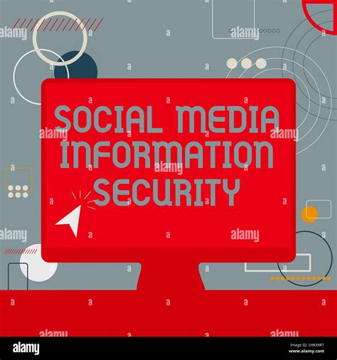 Text Showing Inspiration Social Media Information Security Word