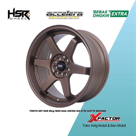 Jual Jual Velg Racing Model Te37 Hsr Tokyo Ring 18 Pcd 5x100 120 Lebar 8 Et 35 Warna Mate Bronze