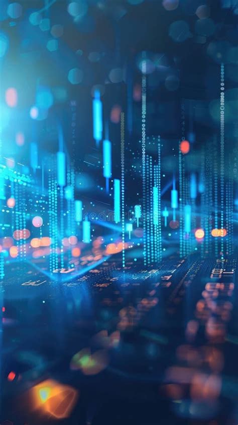 Stock And Forex Trading Chart Digits And Numbers Binary Data And