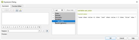 Qgis User Defined Variables Geographic Information Systems Stack Exchange