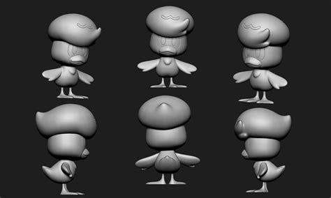 Stl File Pokemon Quaxly With 2 Poses 🐉 ・template To Download And 3d Print・cults
