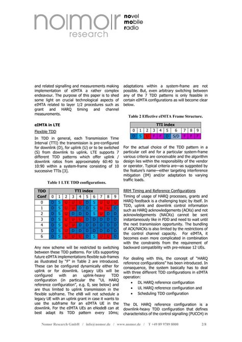 White Paper Dynamic Tdd For Lte A Eimta And 5g Pdf Computer