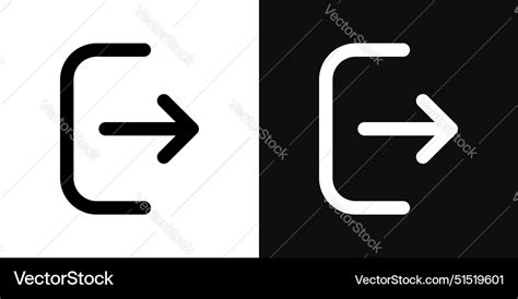 Exit Icon Royalty Free Vector Image VectorStock