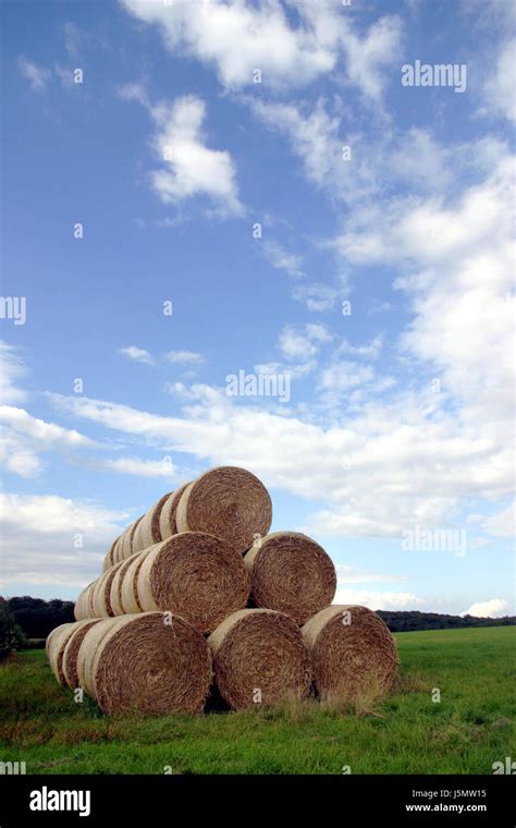 Blue Green Agriculture Farming Summer Summerly Pyramid Stack Straw Ball