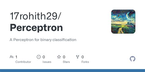 GitHub 17rohith29 Perceptron A Perceptron For Binary Classification