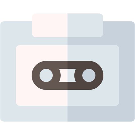 Cassette Basic Rounded Flat Icon