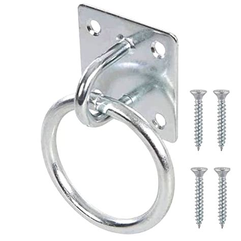 Terf® Heavy Duty Security Ring On Plate Hooks 50mm Pad Eye Plate With