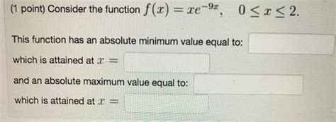 Solved Point Find All Critical Values For The Function Chegg