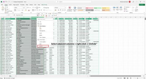 How To Hide Columns In Excel Easy Ways With Pictures