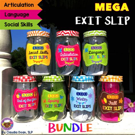 Using Exit Slips In Speech Therapy Creative Speech Lab