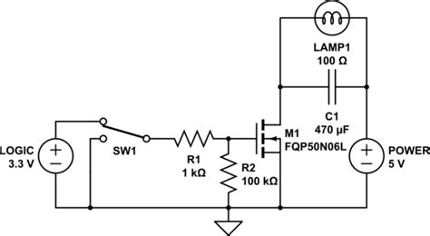 Fet Logic Level Transistor Not Switching Electrical Engineering Stack Exchange